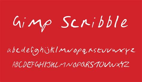 Gimp Scribble Free Font
