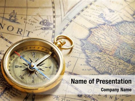 Antique Antique Compass Map Big Powerpoint Template Antique Antique Compass Map Big Powerpoint