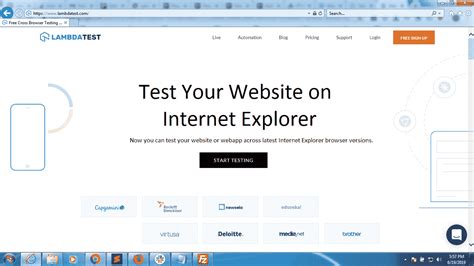 IE Test Online Test Website On Internet Explorer Browser LambdaTest
