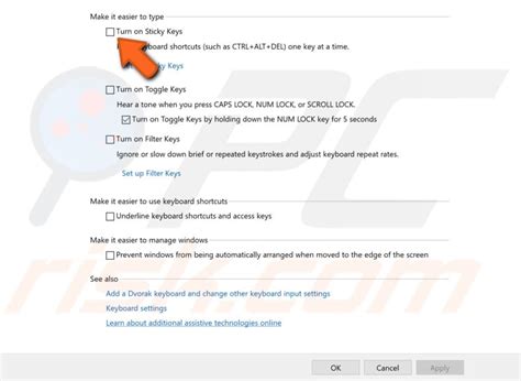 How To Turn Off Sticky Keys In Windows