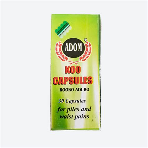 Adom Kooko Aduro Capsules 30 Caps Kumasi Supermarket