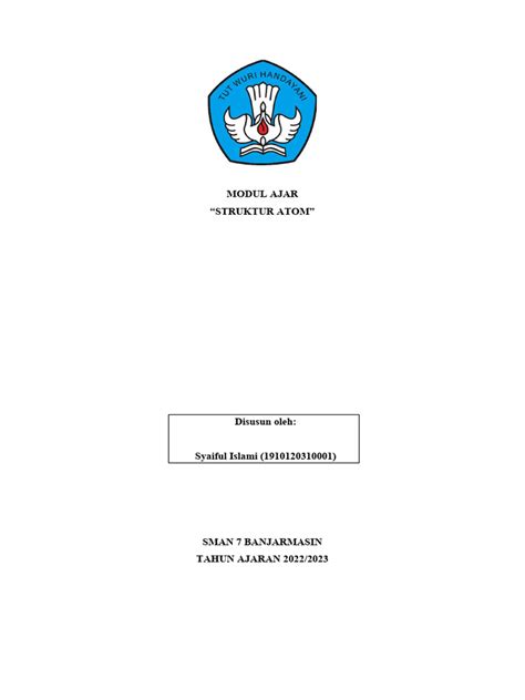 modul ajar discovery learning struktur atom pdf