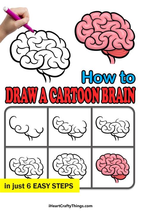 Cartoon Brain Drawing How To Draw A Cartoon Brain Step By Step
