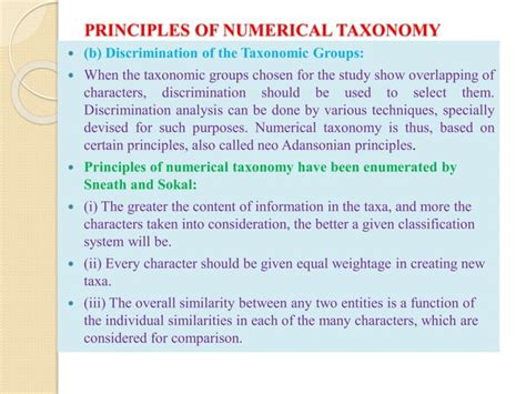 Numerical Taxonomy And Biometrics Pdf Biological Sciences Science