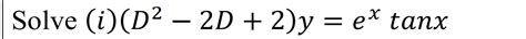 Solved Solve The Given Differential Equation By Method Of Chegg