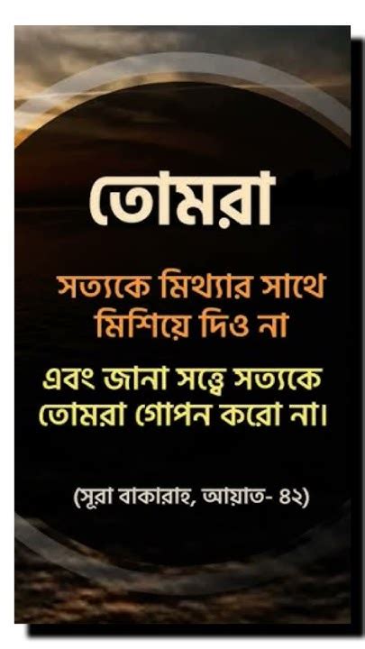 সূরা আল বাকারা আয়াত নং ৪২। Shortsfeed Islam Islamic Quran Quranrecitation Qurantilawat