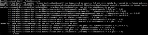 [elastic search] org elasticsearch bootstrap startupexception java
