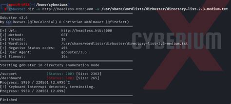Hackthebox Headless Cyberiumx