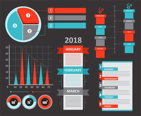 Infographic Chart Template Vector Art Graphics Freevector