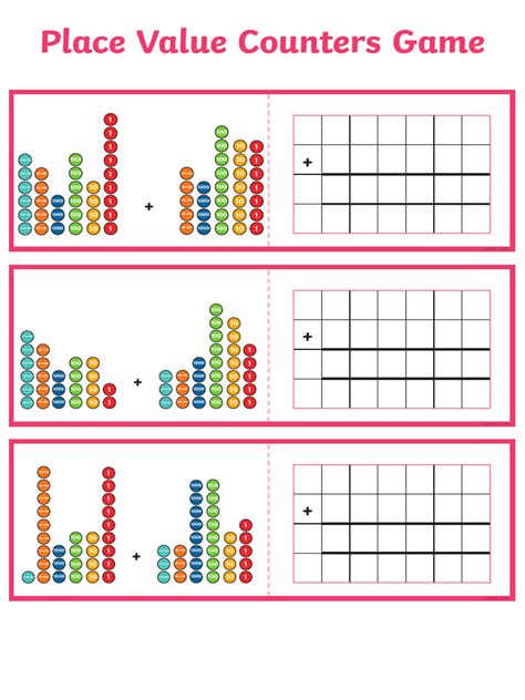 Place Value Counters Game Pdf