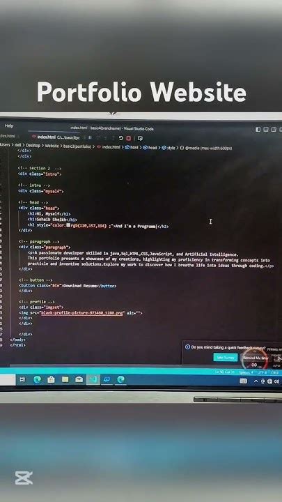 Portfolio Website😍😘🥰☺ In Web Development😇😍☺ Technology Foryoupage
