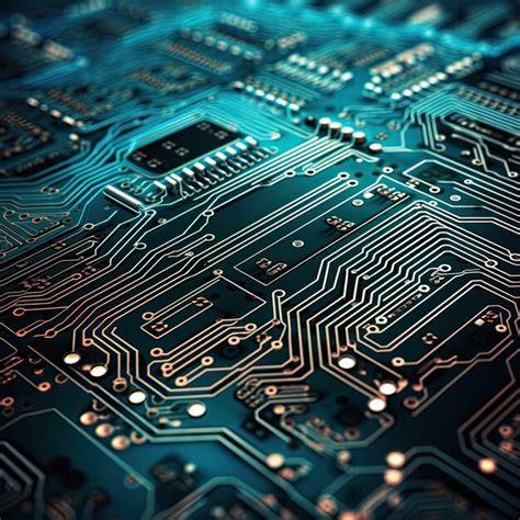 Premium Ai Image Closeup Of A Circuit Boards Intricate Pathways