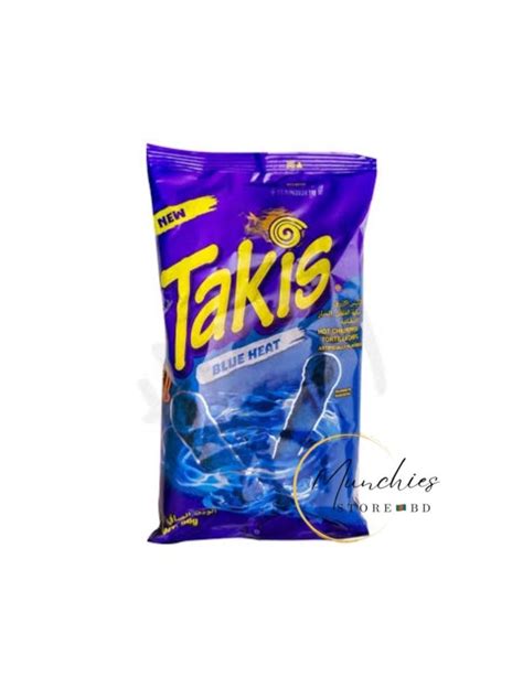 Takis Blue Heat Spicy Tortilla Chips With Hot Chili And Lime Flavor