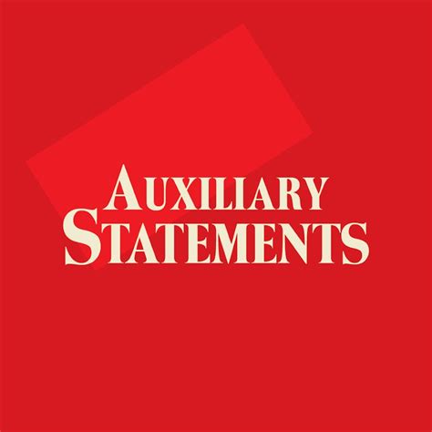 auxiliary statements youtube