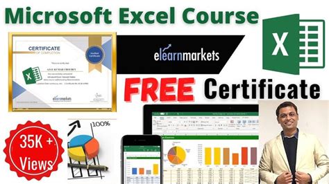 Microsoft Excel Certificate Course By Elearnmarkets I E Learning Courses Course Excel