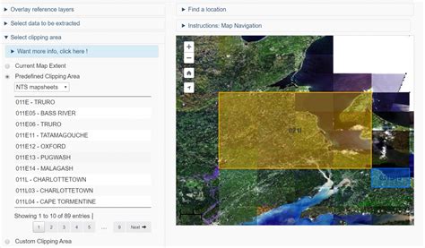 Canadian Geospatial Data Extraction Tool