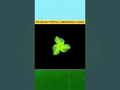 Python Turtle Graphics Code Amazing Curvy Flower Drawing Turtle Graphics Python Turtle