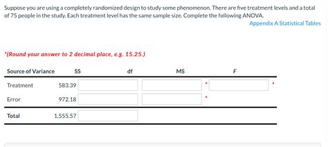 Solved Suppose You Are Using A Completely Randomized Design Chegg
