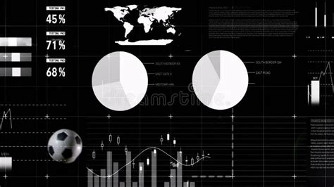 Data Analysis Charts And Graphs Overlaid On World Map And Bottle