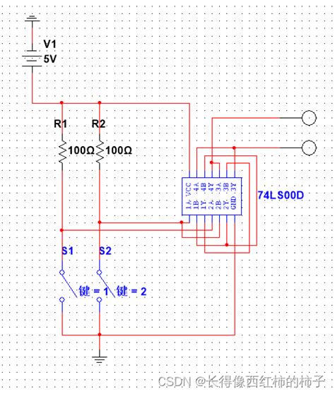 multisim使用与非门搭建rs锁存器和d锁存器 multisim的d锁存器 csdn博客