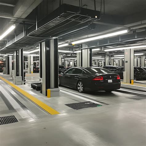 A Parking Garage With Automated License Plate Recognition Systems