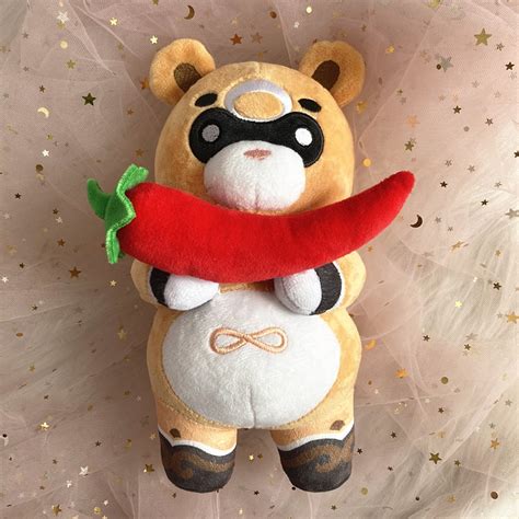 Genshin Plushies Xiangling Guoba Plush Doll Genshin Star