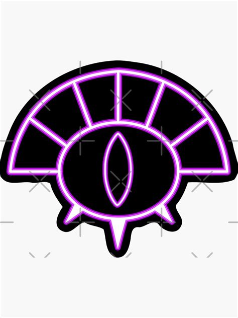 Neon Oracle Symbol Sticker For Sale By Coreyunlimited Redbubble