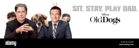 Old Dogs Front From Left John Travolta Robin Williams 2009 ©walt