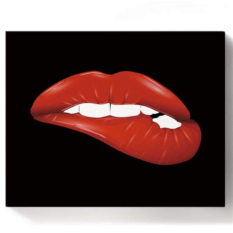 Biting Lip Painting
