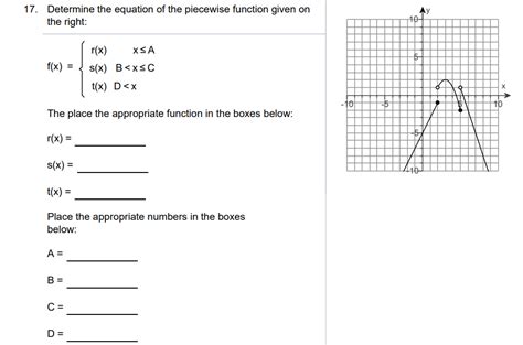 Solved Determine The Equation Of The Piecewise Function Chegg