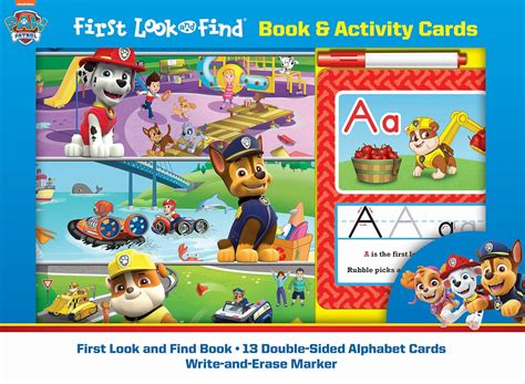 Nickelodeon Paw Patrol First Look And Find Book And Activity Cards Pi