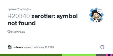 Zerotier Symbol Not Found · Issue 20340 · Openwrtpackages · Github