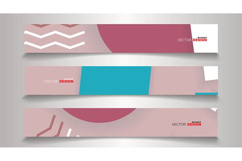 Rectangle Web Banner Geometric Shape Graphic By Artnoy Creative Fabrica