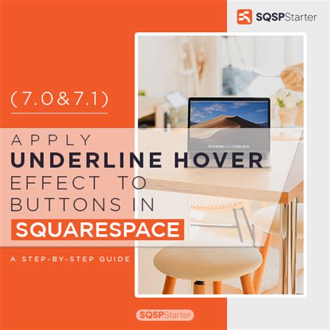 How To Apply Underline Hover Effect To Buttons In Squarespace — Sqsp
