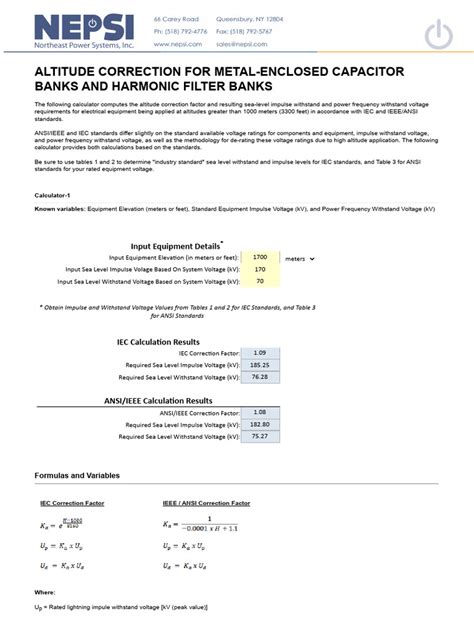 Calculation Of Altitude Correction Pdf