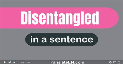 Disentangled In A Sentence