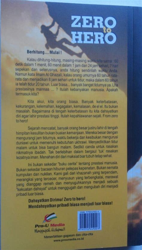 Buku From Zero To Hero Mendahsyatkan Pribadi Biasa Toko Muslim