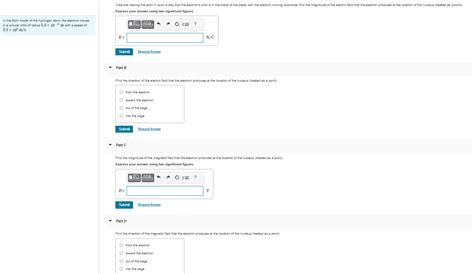 Solved In The Bohr Model Of The Hydrogen Atom The Electron