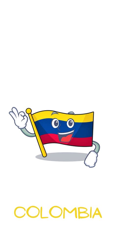Download Waving Colombia Flag Emoji Wallpaper