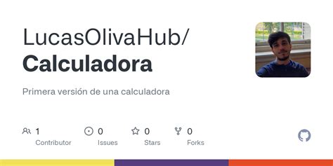 GitHub LucasOlivaHub Calculadora Primera versión de una calculadora
