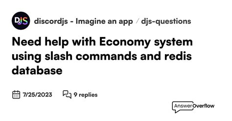 Need Help With Economy System Using Slash Commands And Redis Database