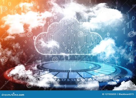 Cloud Computing Technology Internet Concept Stock Illustration