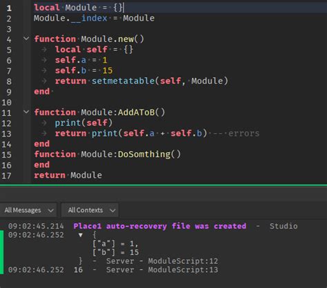 Oop Self Is Not Acting As Intended Scripting Support Developer Forum Roblox