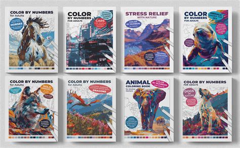 Color By Numbers For Adults Cats In Nature Alcohol Markers Coloring