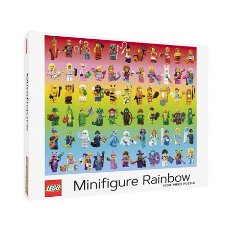 Lego Minifigure Rainbow 1000 Piece Lego Puzzle The Minifigure Store