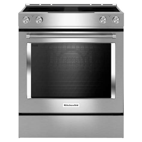 Ge 24 Inch Slide In Electric Steam Clean Range With Removable