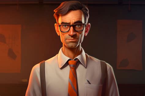 Premium Ai Image Male Teacher In A Suit Back To School Art Ai Generated