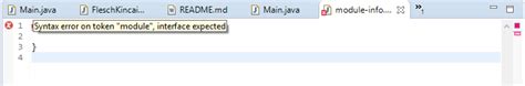 Java Eclipse Oxygen Gives Syntax Error Warning In Module Info File