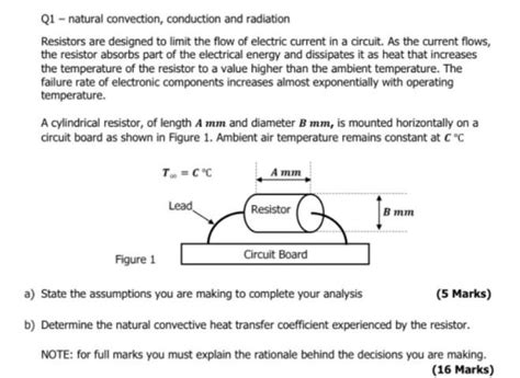 Solved Q Natural Convection Conduction And Radiation Chegg