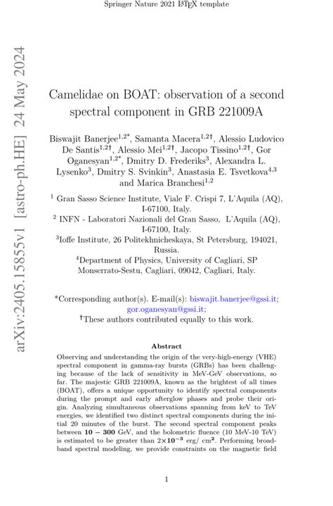 Pdf Camelidae On Boat Observation Of A Second Spectral Component In